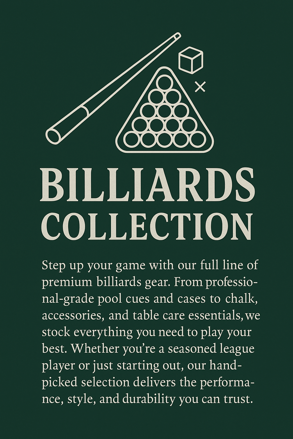Billiards – Tiltproof LLC